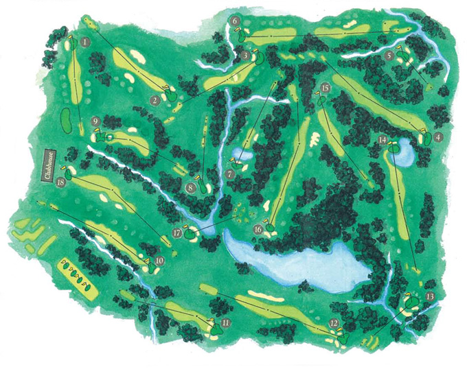 Course Layout - Traditions Golf Club - Private